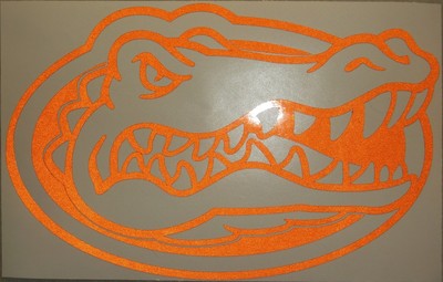 Florida Gators Die cut decal - sticker REFLECTIVE ORANGE | eBay