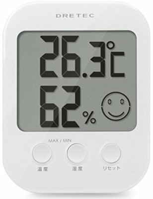 [Japanese] DRETEC digital thermo-hygrometer Opsys white O-230WT from ...