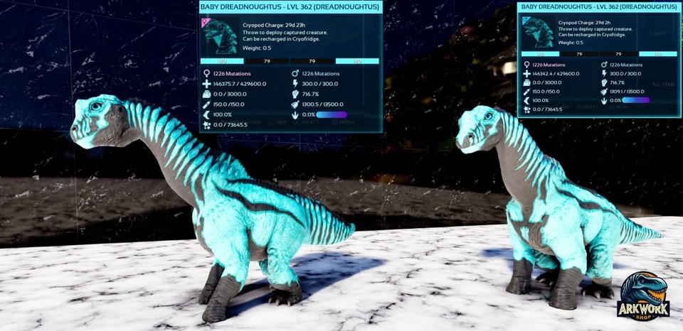 🦖ARK Survival Ascended Dreadnoughtus New Top Stats PVE PS5/XBOX/PC | eBay
