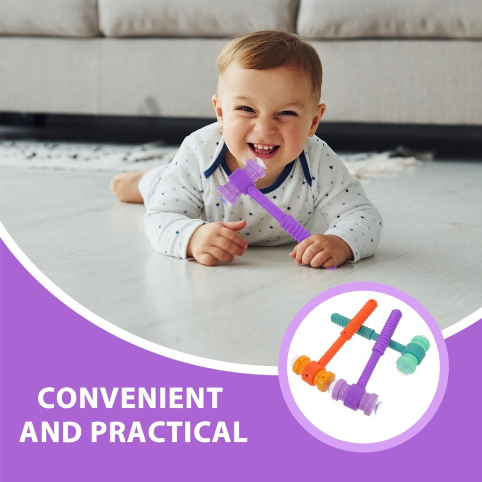 6pcs Suction Cup Hammer Toy - Early Learning Reaction Training Prop ...