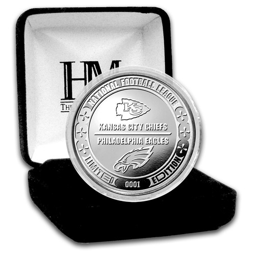 Super Bowl LIX NFL 1 oz Silver Flip Coin - Chiefs vs Eagles | eBay