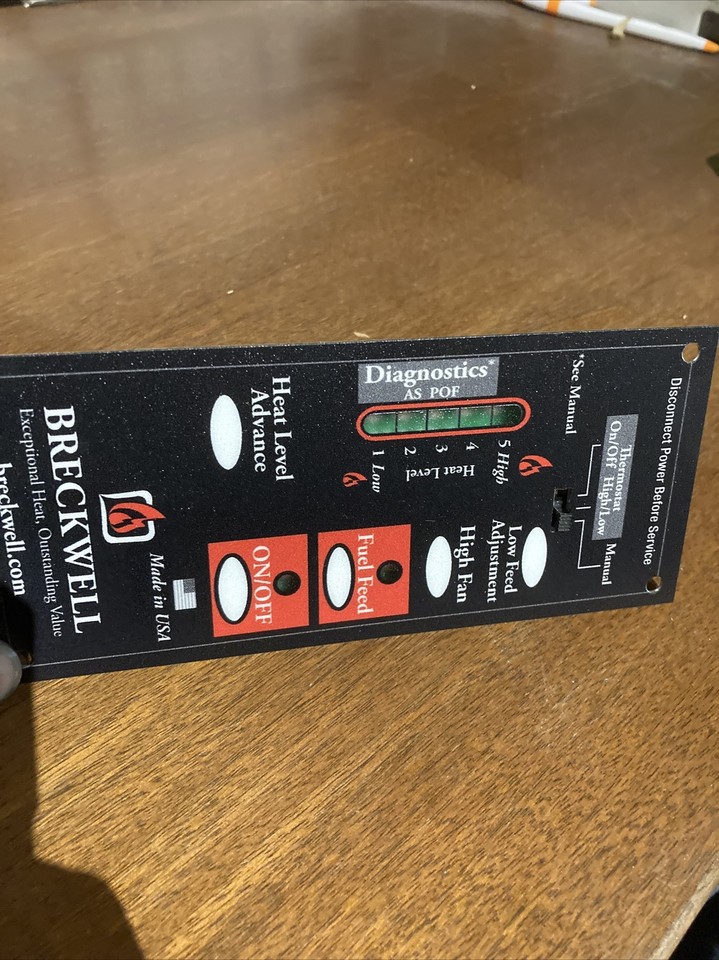 80684 A-E-401 A-E-101 Breckwell Control Board Panel, 5 Speed OEM Pellet ...