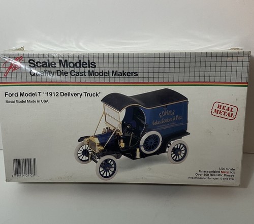 JLE Scale Models Metal Car Kit Ford Model T 1912 Delivery Truck USA New ...