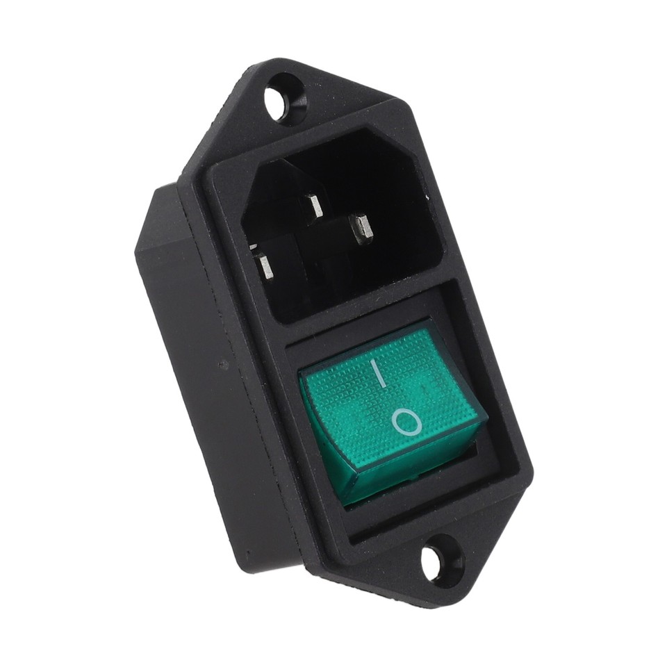 Green Display 3P 50HZ AC Plug Socket C14 10A250V for Various Electronic ...