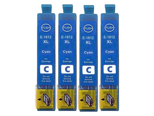 4 Cyan Ink Cartridges fits Epson Expression XP-215 XP-315 XP-325 XP-405 ...