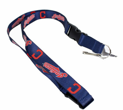 RARE ~~ NEW Designer MLB CLEVELAND INDIANS Dynamic Clip On Keychain ...
