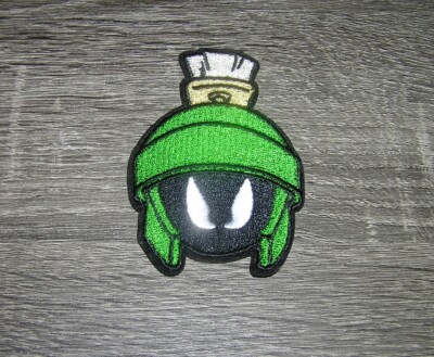 Marvin The Martian Cartoon Character Head Embroidered Iron On Patch 2.5 ...