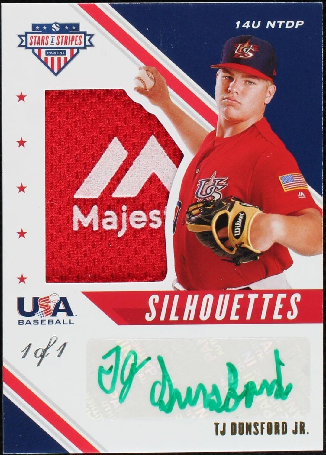2020 Panini USA Baseball Stars & Stripes - Silhouettes Signatures TJ ...