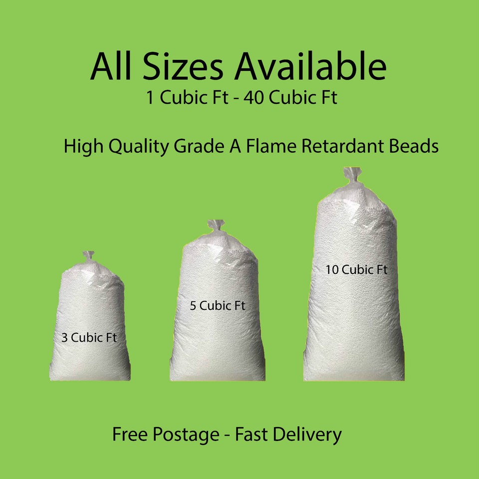 Bean Bag Booster Refill Polystyrene Beads Filling Top Up Bag Beans ...