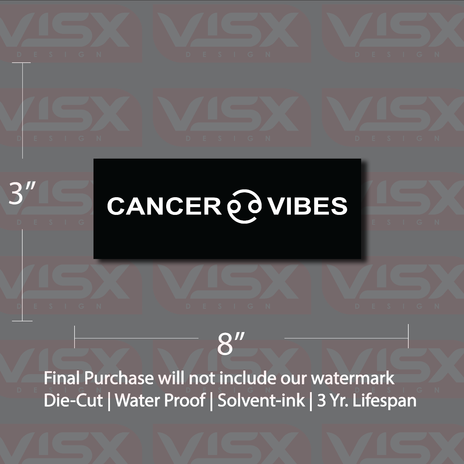 Cancer Vibes Zodiac MAGNET or Bumper Sticker Car tailgater water sign ...