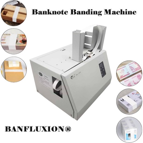 0.79" Automatic Paper Money Strapping Bundling Machine Document Fast ...