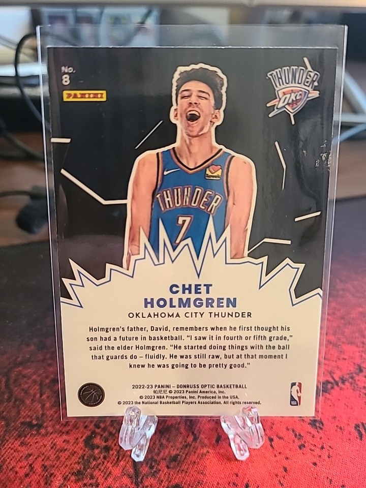 2022-23 Panini Donruss Optic Basketball Chet Holmgren My House Rookie ...