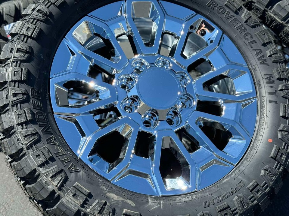 2026 22" Rims Wheels 35" Tires 8x180 GMC Sierra HD Chevy Silverado 2500 ...