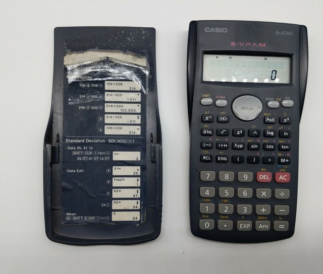 Casio FX-82MS Calculator Tested Works | eBay