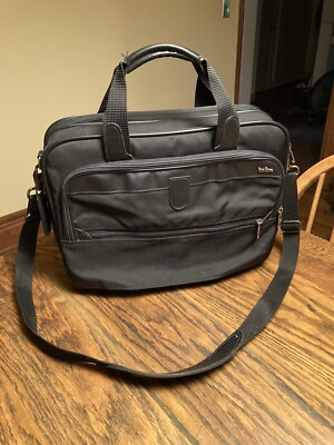 HARTMANN Black Ballistic Nylon Carry-On Shoulder Travel Bag Laptop ...