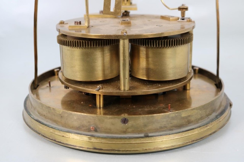 LARGE ANTIQUE FRENCH CLOCK MOVEMENT S.Marti STUNNING OPEN PORCELAIN ...