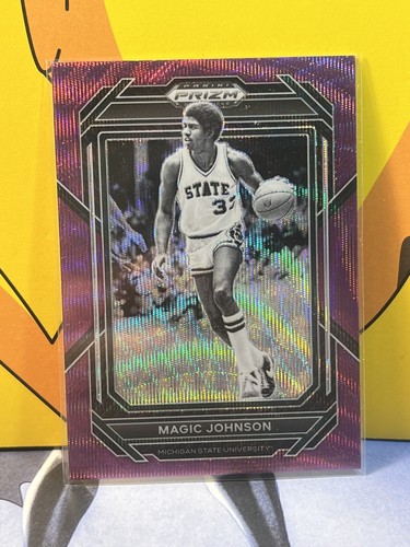 MAGIC JOHNSON 2023 Panini Prizm Draft Picks Pink Wave SPARTANS #79 | eBay