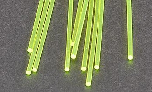 Plastruct 90261 1/16" x 10" Fluorescent Green Acrylic Round Rod (Pack ...