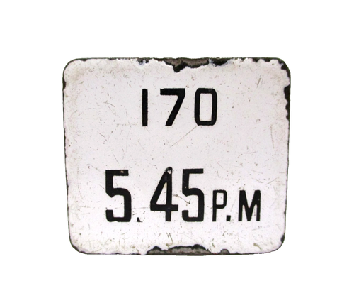 Antique Enamel Royal Mail Post Box Door Insert Sign Collection Time ...