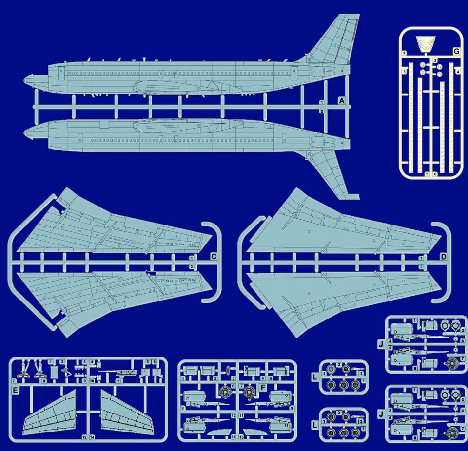 Boeing 707-321 (Plastic model kit) 1/144 Roden RN338 | eBay