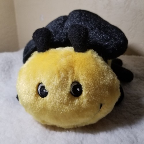 Unipak Bumble Bee 11" Black Yellow Plush Sewn Eyes 2013 Cute Stuffed ...
