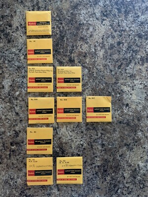 Lot of 2”x2” Kodak Wratten Filters and Frame | eBay