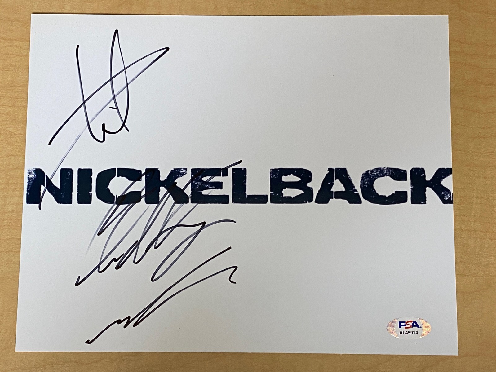 CHAD & MIKE KROEGER DANIEL ADAIR Signed 8x10 Autograph NICKELBACK LOGO ...
