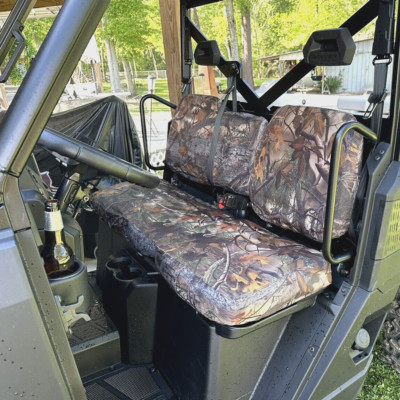 KEMIMOTO For Polaris Ranger XP 1000 UTV Camo Seat Cover Headrest Cover ...