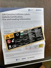 GM OEM Labels-caution Label 22737381 for sale online | eBay