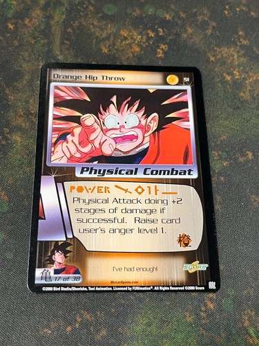 Orange Hip Throw - Dragon Ball Z DBZ CCG Score Card Nice! | eBay