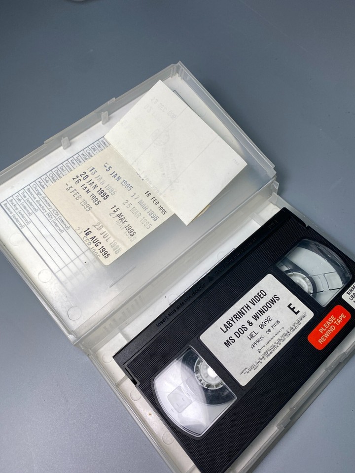 Vintage - Retro - Microsoft MS-DOS 5 & WINDOWS 3.1 Guide - 1995 Vhs ...