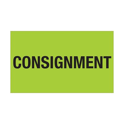Discount Tag & Label "Consignment" Labels/Stickers, 3" x 5 ...