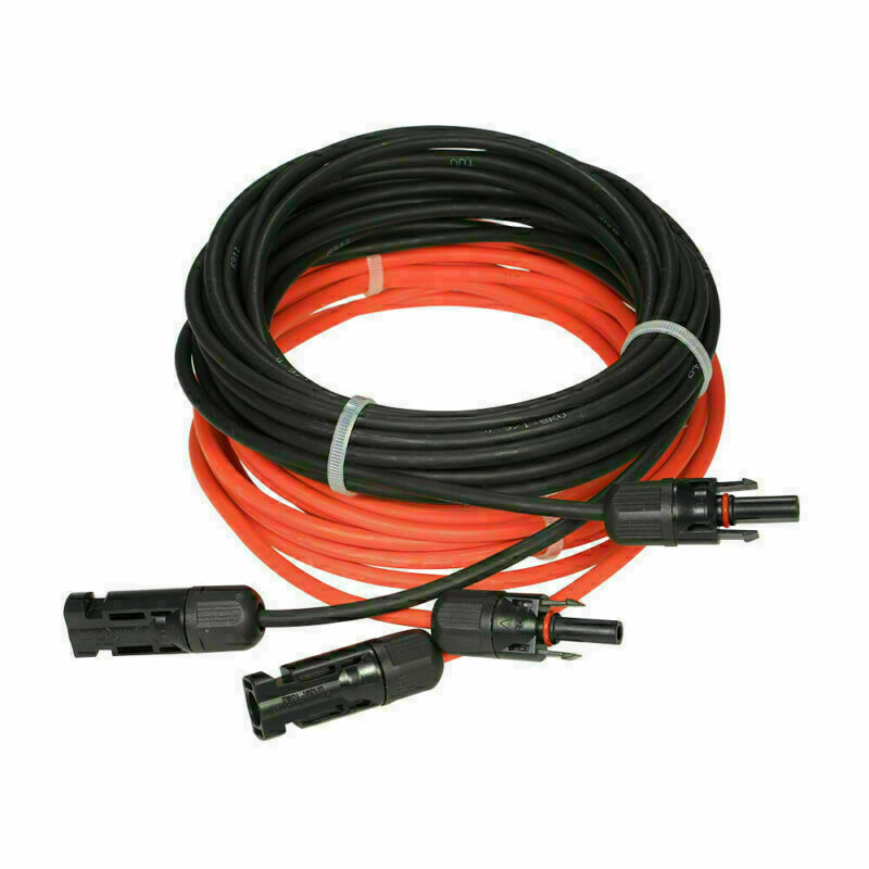 Solar Cable Extension 10 Ft. 10 AWG Solar Extension Cable With Female ...