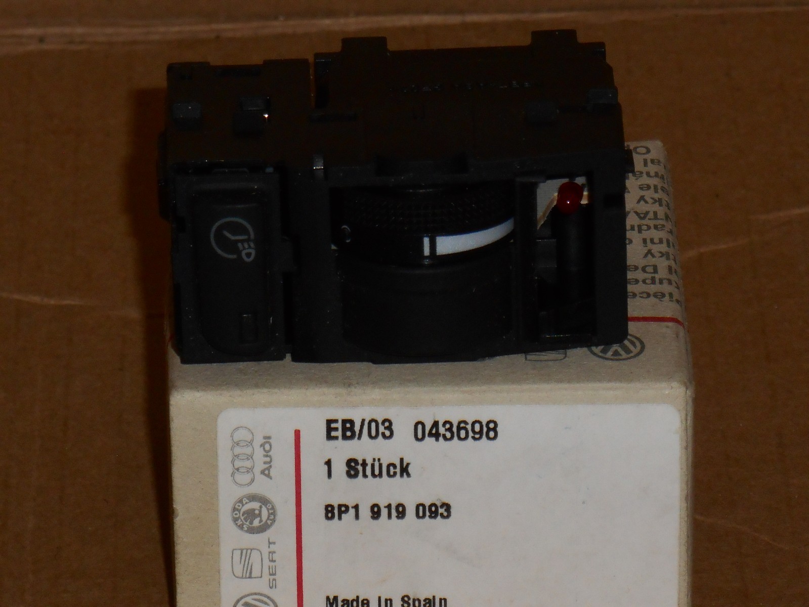Audi A3 2006-08 R8 08-12 New Genuine Audi Insturment Panel Rheostat 8P1 ...