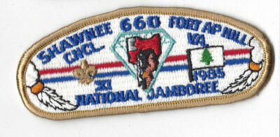 1985 National Scout Jamboree JSP Shawnee Council Tan Bdr. [MK1714] | eBay