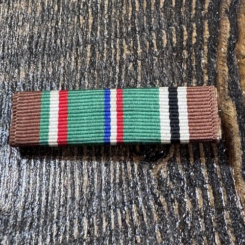 Original WWII British Theater Made US European Campaign EAME Ribbon Bar ...