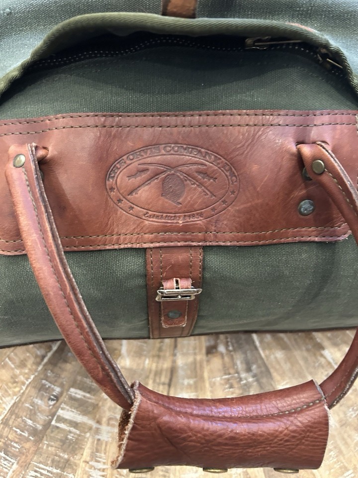 Vintage GOKEYS X-Large Leather/Canvas Duffel Bag 28” | eBay