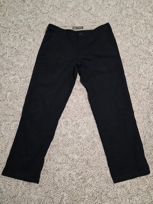 Lee Chinos Weekend Flat Front Mens 36 Waist Straight Leg 36x32 Black | eBay