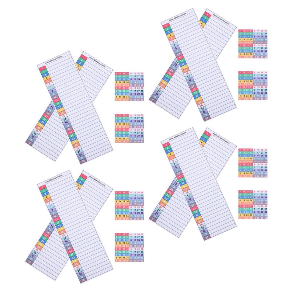 8 Sheets Electrical Box Label Labels Stickers Breaker Circuit Panel ...