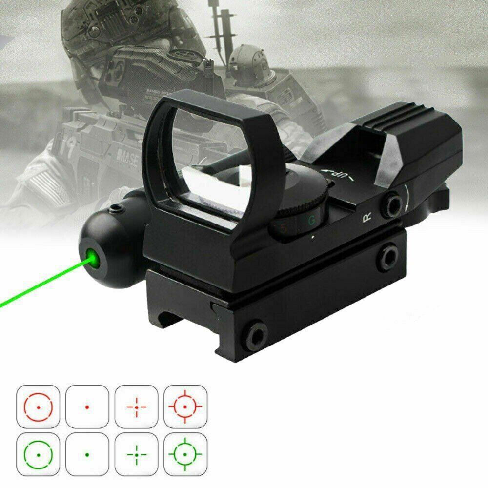 Tactical Red Green Dot Reflex Sight Scope Holographic Picatinny Rail 4 ...