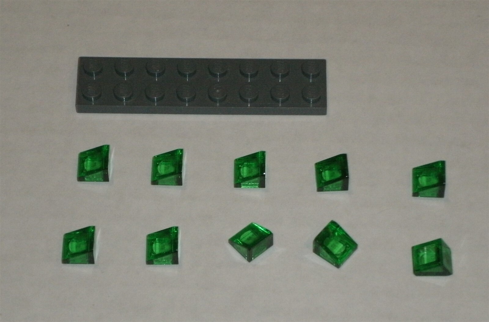 LEGO NEW 1x1 Transparent Green Slope 31° (10x) 6245270 4244573 Brick ...