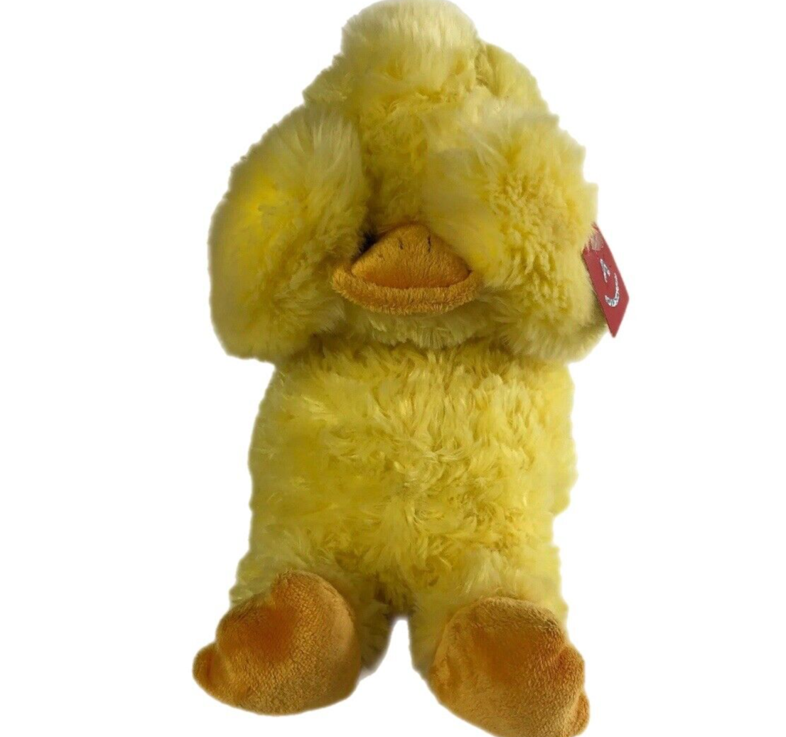 Aurora Yellow Peek A Boo Duck Magnetic Hands Yellow Plush Stuffed ...