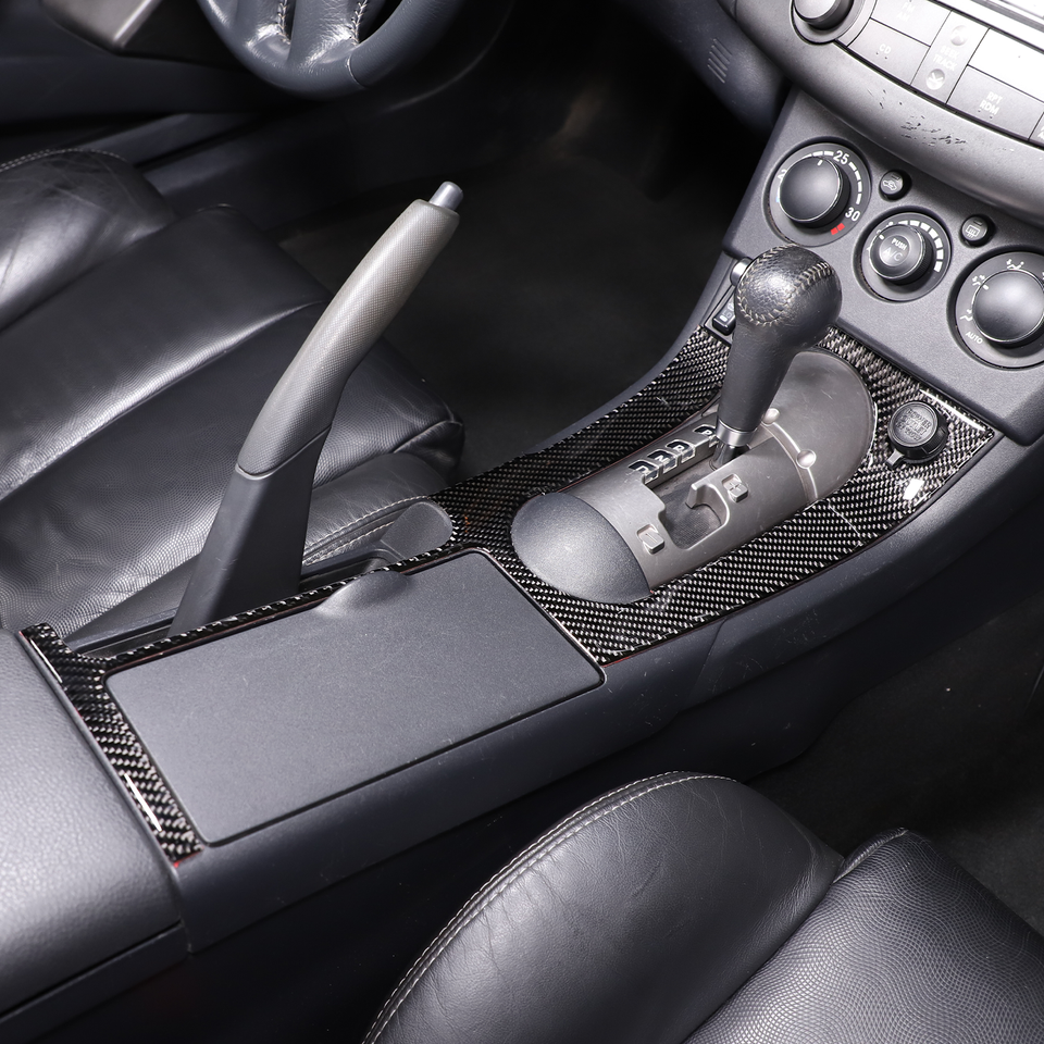 Carbon Fiber Center Console Gearbox Decorativ Panel For Mitsubishi ...
