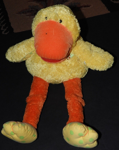 GYMBOREE DUCK CHICK Yellow Orange Plush Full Body Hand Puppet 2004 | eBay