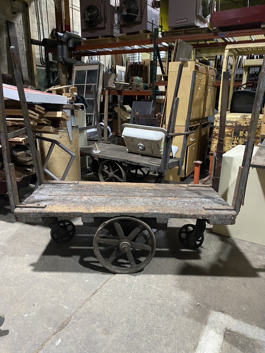 Repurposed Vintage Industrial Cart