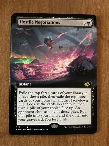 MTG Hostile Negotiations The Brothers' War 329 Regular Rare extended | eBay