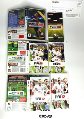 Lot 3 FIFA PES Soccer Games - Boxes + Manuals - Sony PSP - [ Without ...