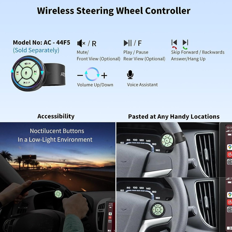 ATOTO 9in F7WE 2Din Car Stereo Navigation Radio Wireless CarPlay ...