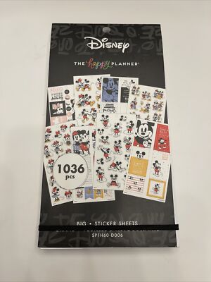 Nee Happy Planner Disney Mickey & Friends Value Pack Stickers 1036 pcs ...