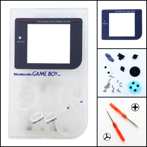 Nintendo Game Boy Original DMG-01 Housing Shell GLASS Screen Lens Clear ...